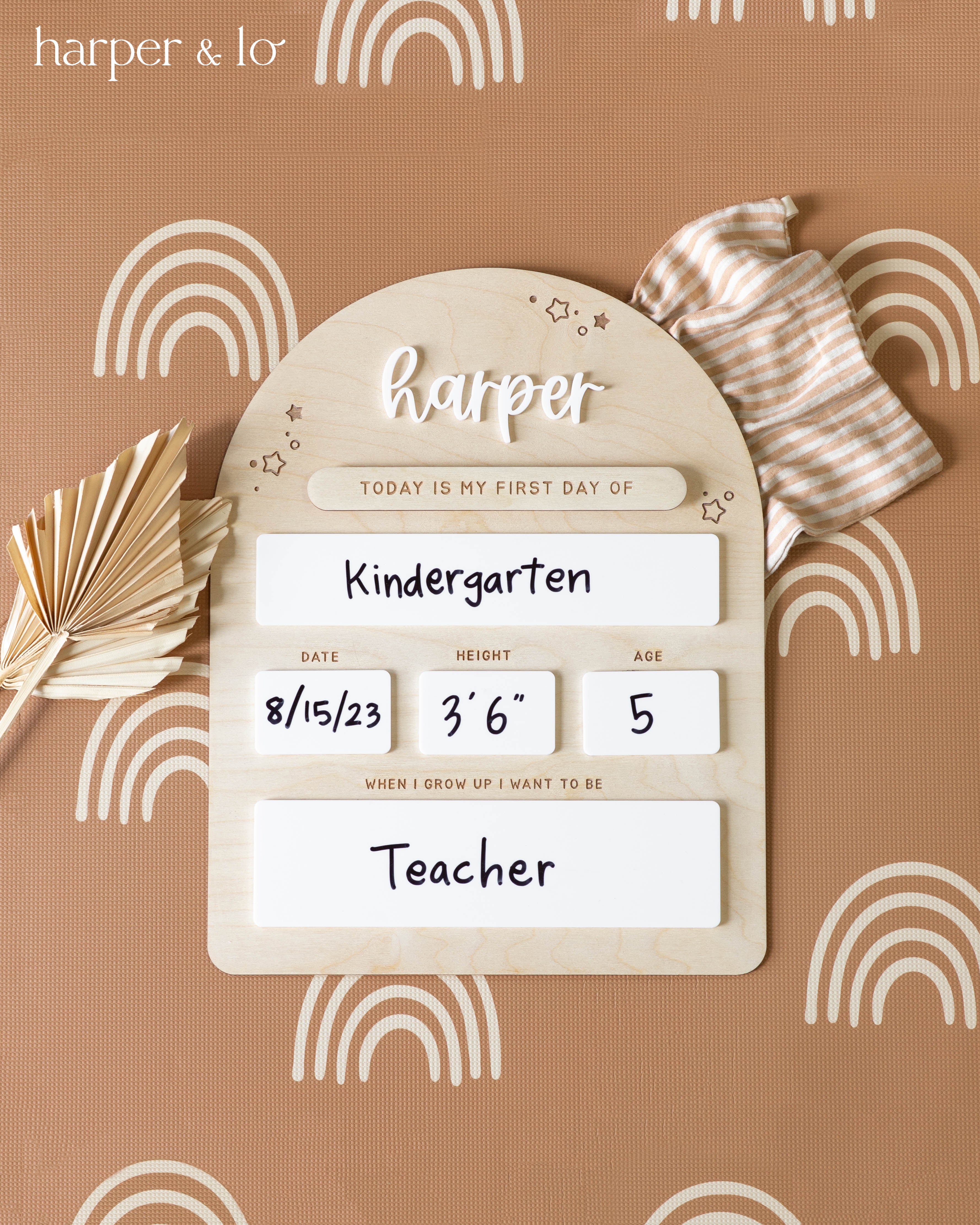 Craft Sign | My First Day Sign | Stars – Harper and Lo