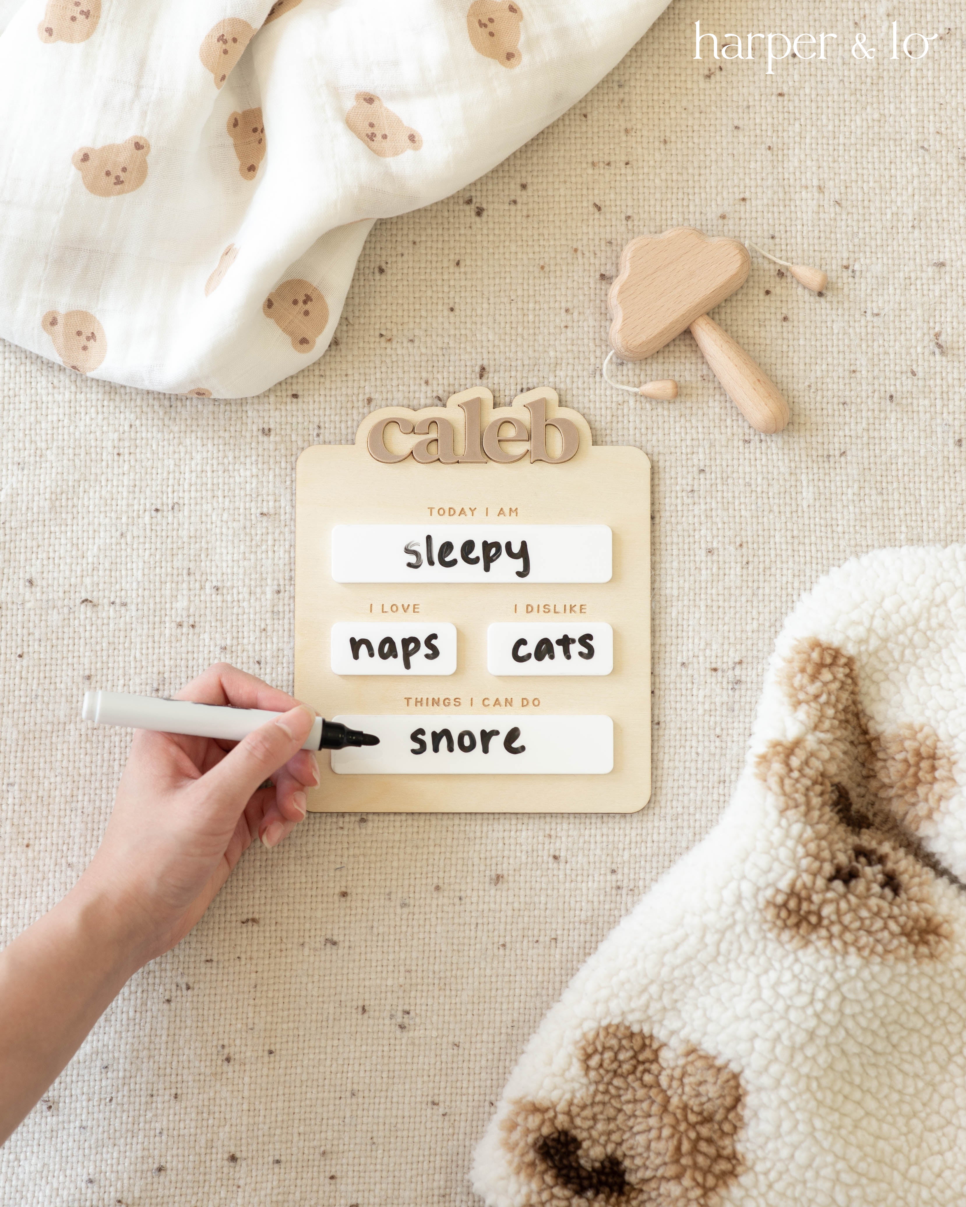 Baby Craft Sign | Birth Announcement | Custom Name – Harper and Lo
